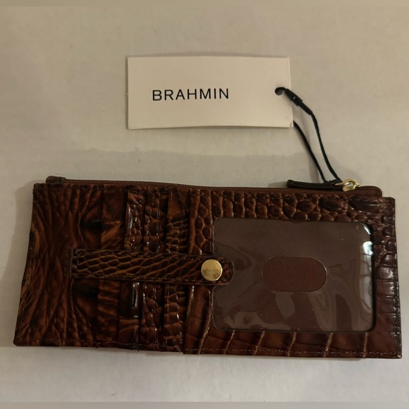 Brahmin | Bags | Brahmin Leather Credit Card Wallet | Poshmark